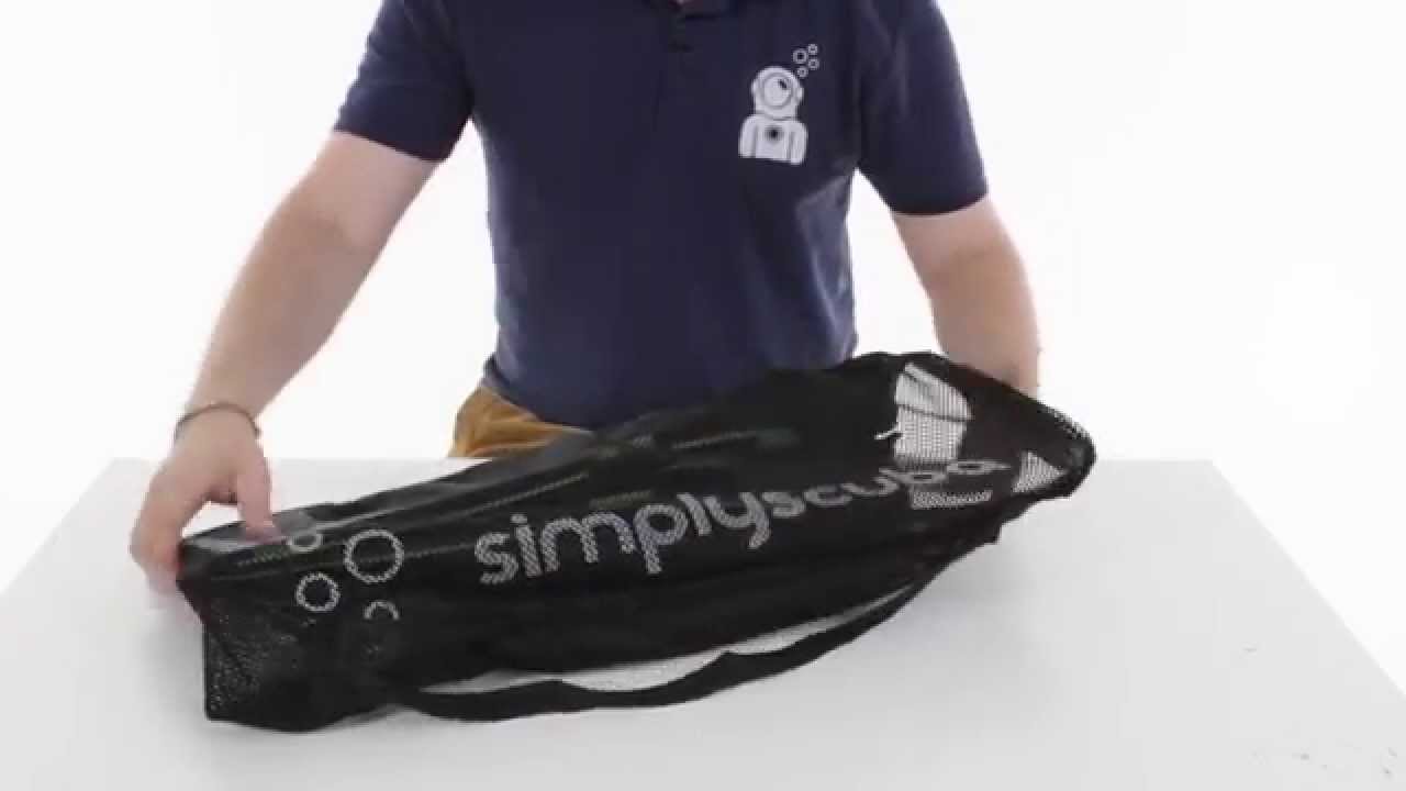 Simply Scuba Mesh Drawstring Bag - www.simplyscuba.com - YouTube