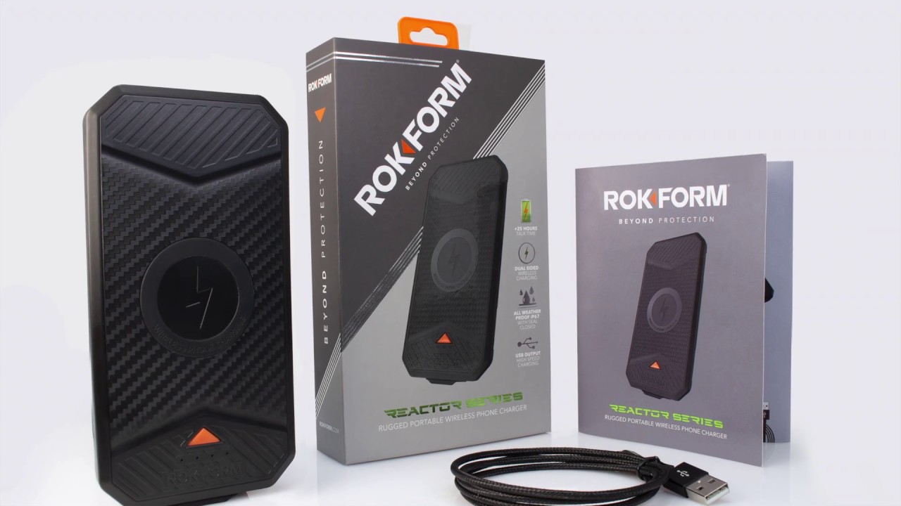 Rokform Portable Wireless Charging Pack - YouTube