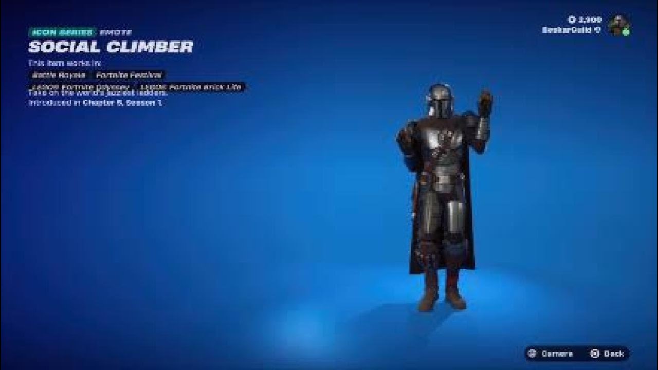 Fortnite Social Climber Emote! - YouTube