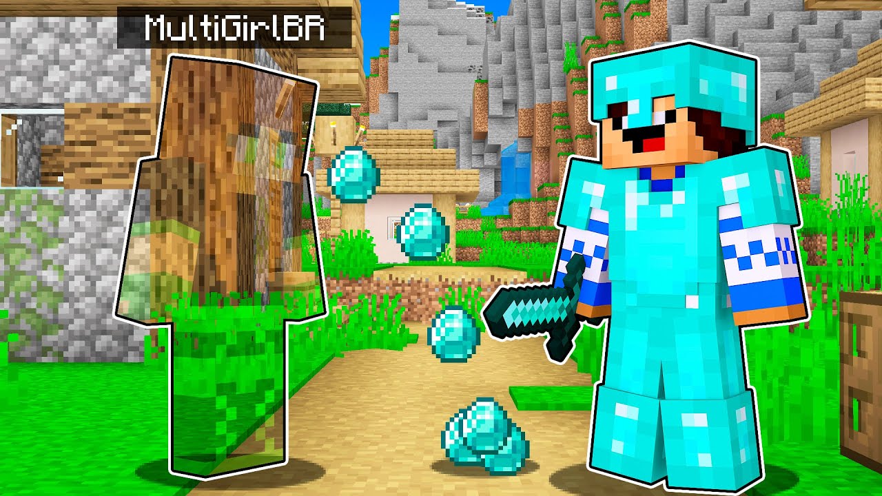 Fiquei InvisÍvel Para Trollar Meu Amigo No Minecraft Youtube