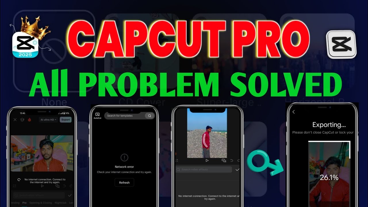 Capcut no internet problem | Capcut export problem | How to fixed capcut all problems 101% Real ...
