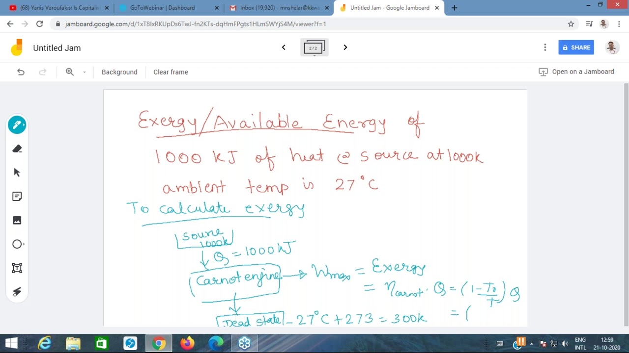 EXERGY 3 (EXERGY During heat transfer from source at different temp ...