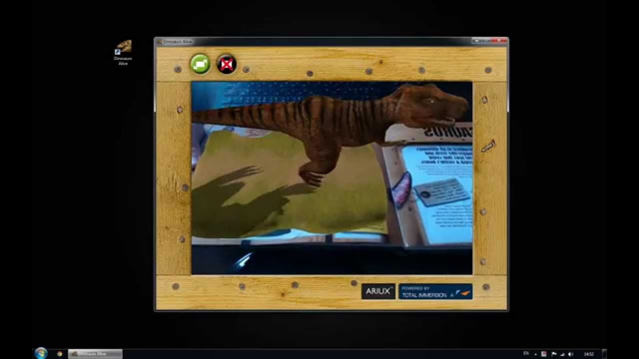 Augmented Reality Book: Dinosaurs Alive! (DEMO) - YouTube