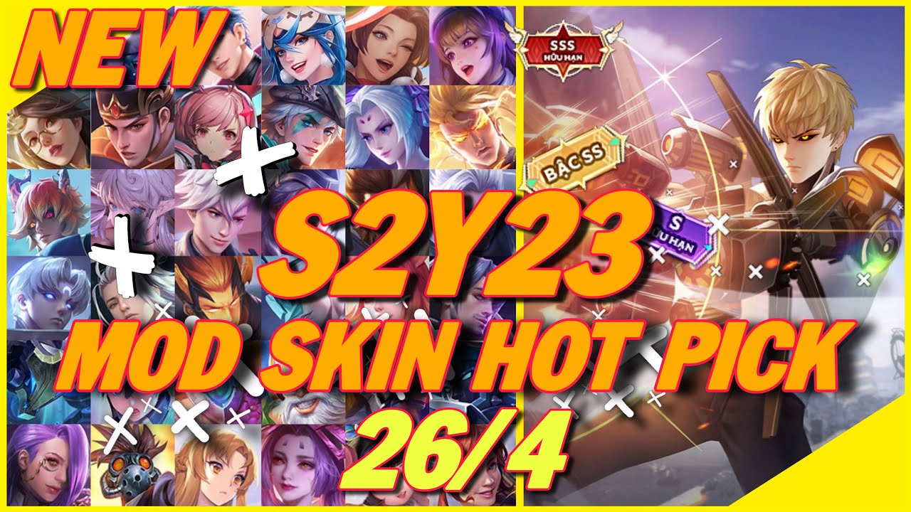 Hướng Dẫn Mod Full Skin Hot Pick Ver1 (iOS+Android) S2Y23 Liên Quân Mobile - P MOD LQ Update 26/ ...