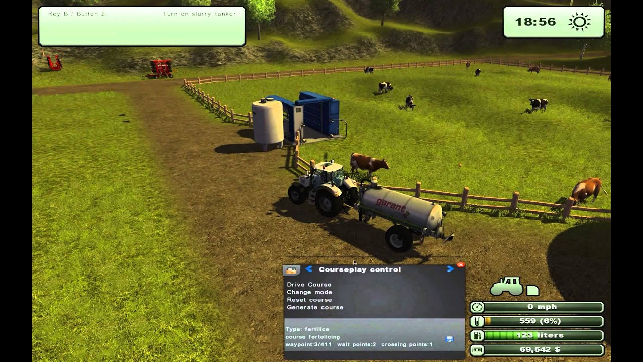 Courseplay Tutorial 6 - The Basic - Fertilice mode - YouTube