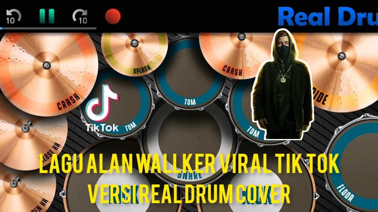 Alan wallker - peded versi real drum coverr.. - YouTube