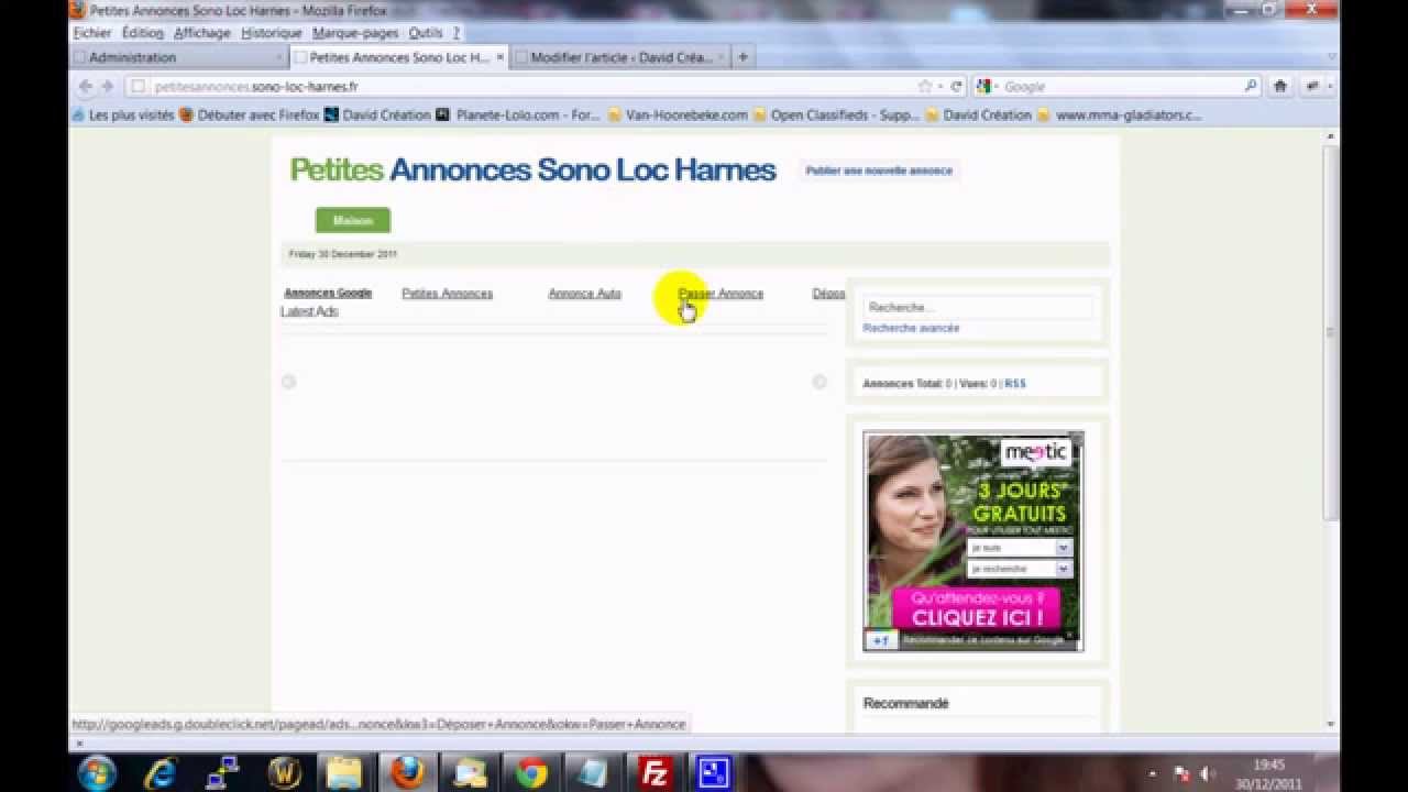 Tutoriel Créer un site de petites-annonces avec Open Classifieds - YouTube