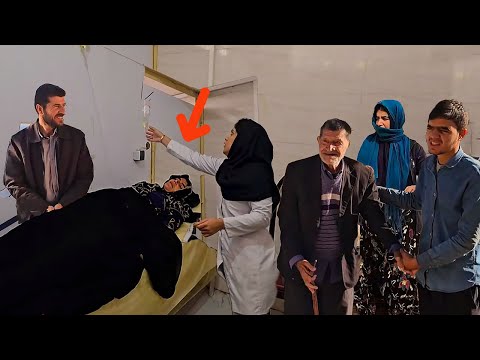 Akram's family visiting her in the hospital