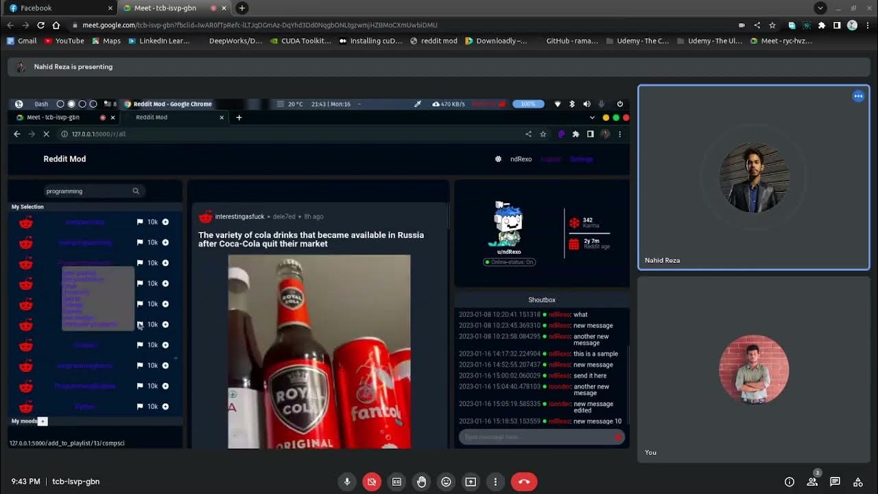 Reddit app using API | Python | PRAW Library | CSE 479 Project - YouTube