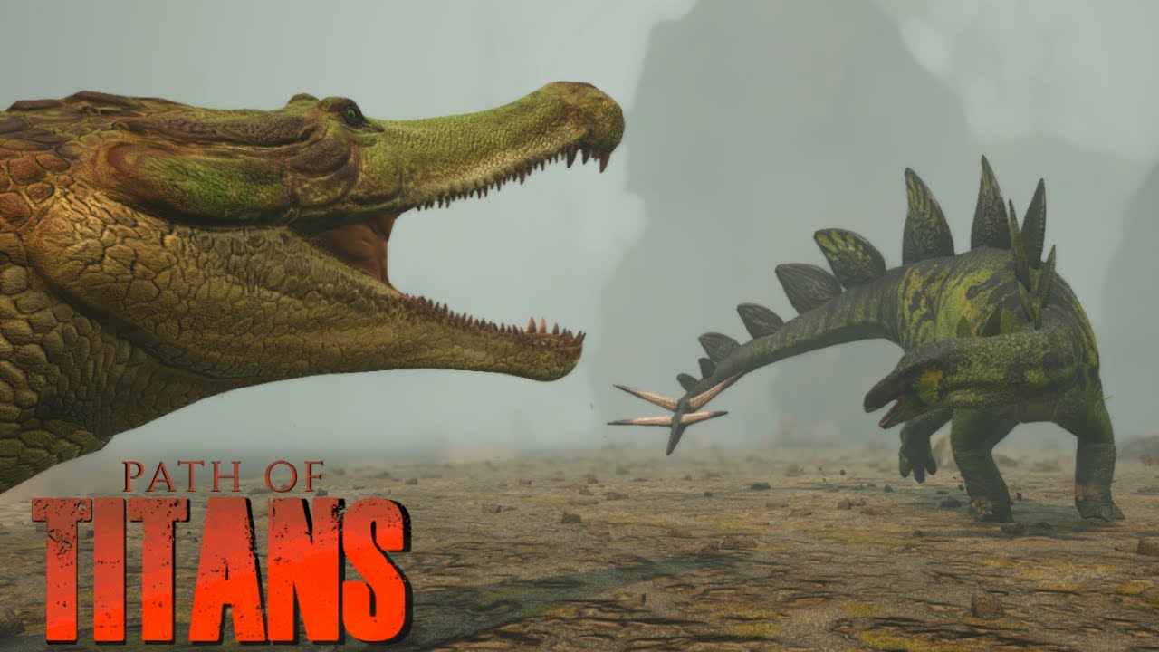 STEGOSAURUS VS SARCOSUCHUS!!!- Path of Titans | Stegosaurus Update ...
