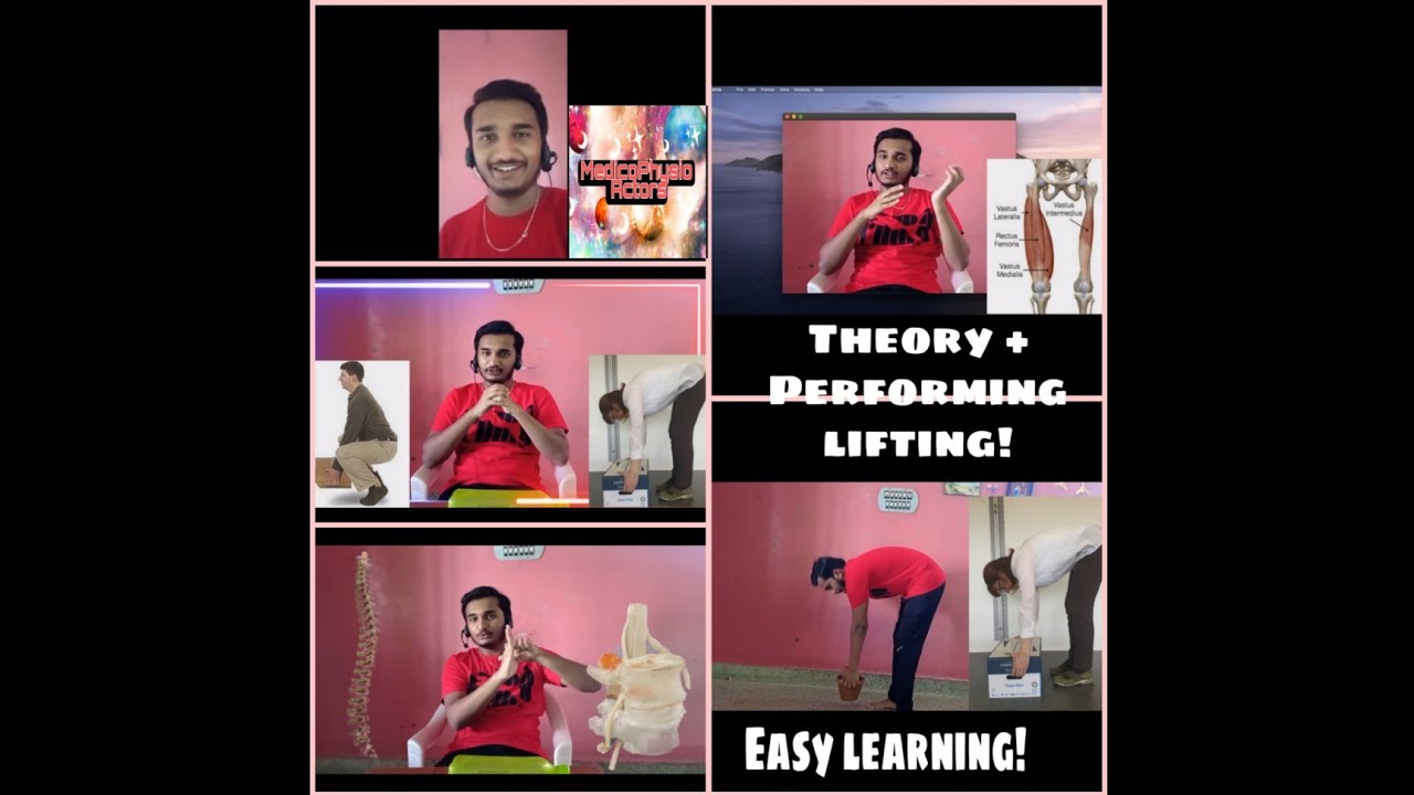 Stoop lifting v Squat lifting | lifting | Biomechanics of lifting - YouTube