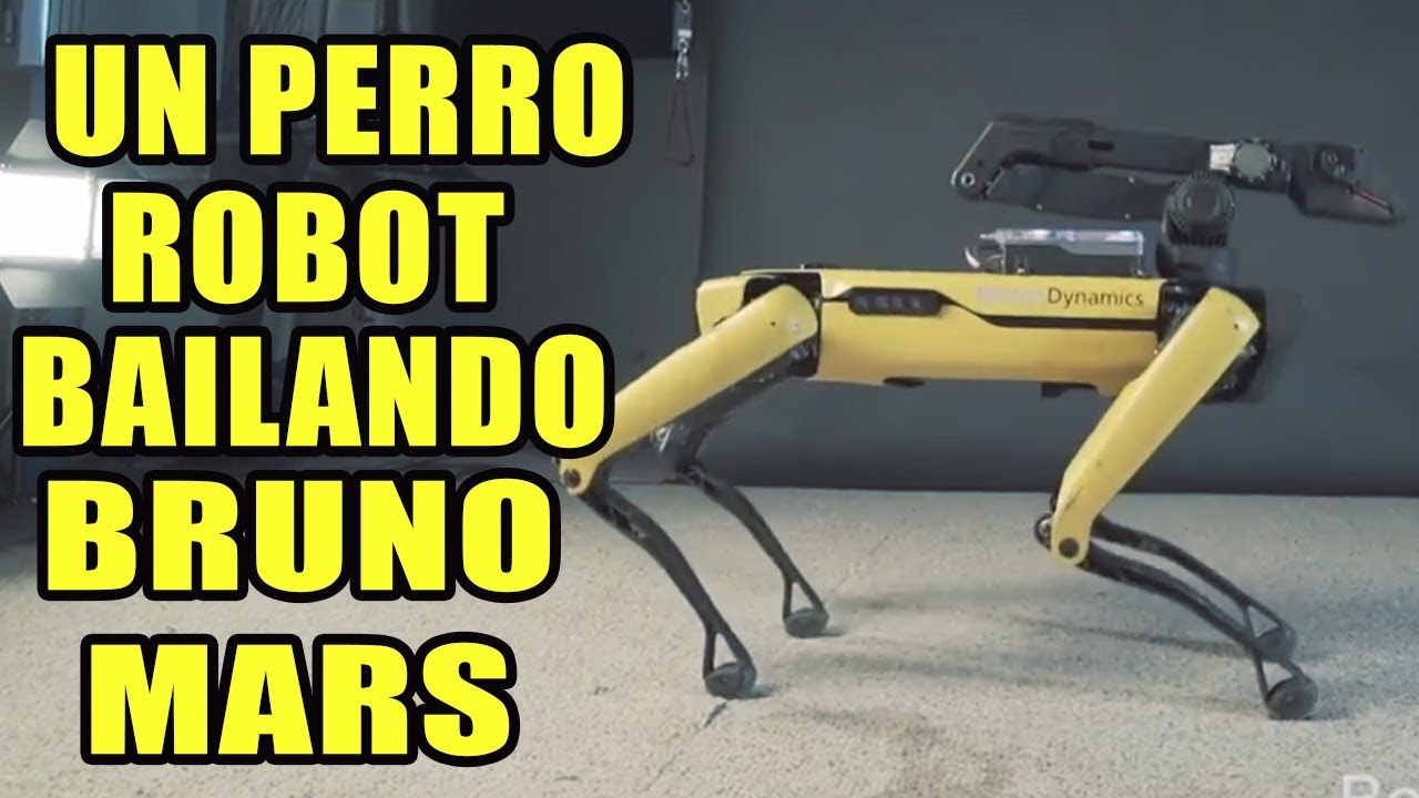 perro robot bailando cancion de Bruno Mars - YouTube