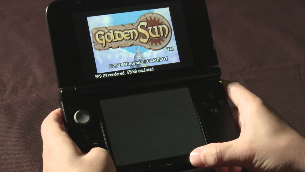 Running GBA game demo - YouTube