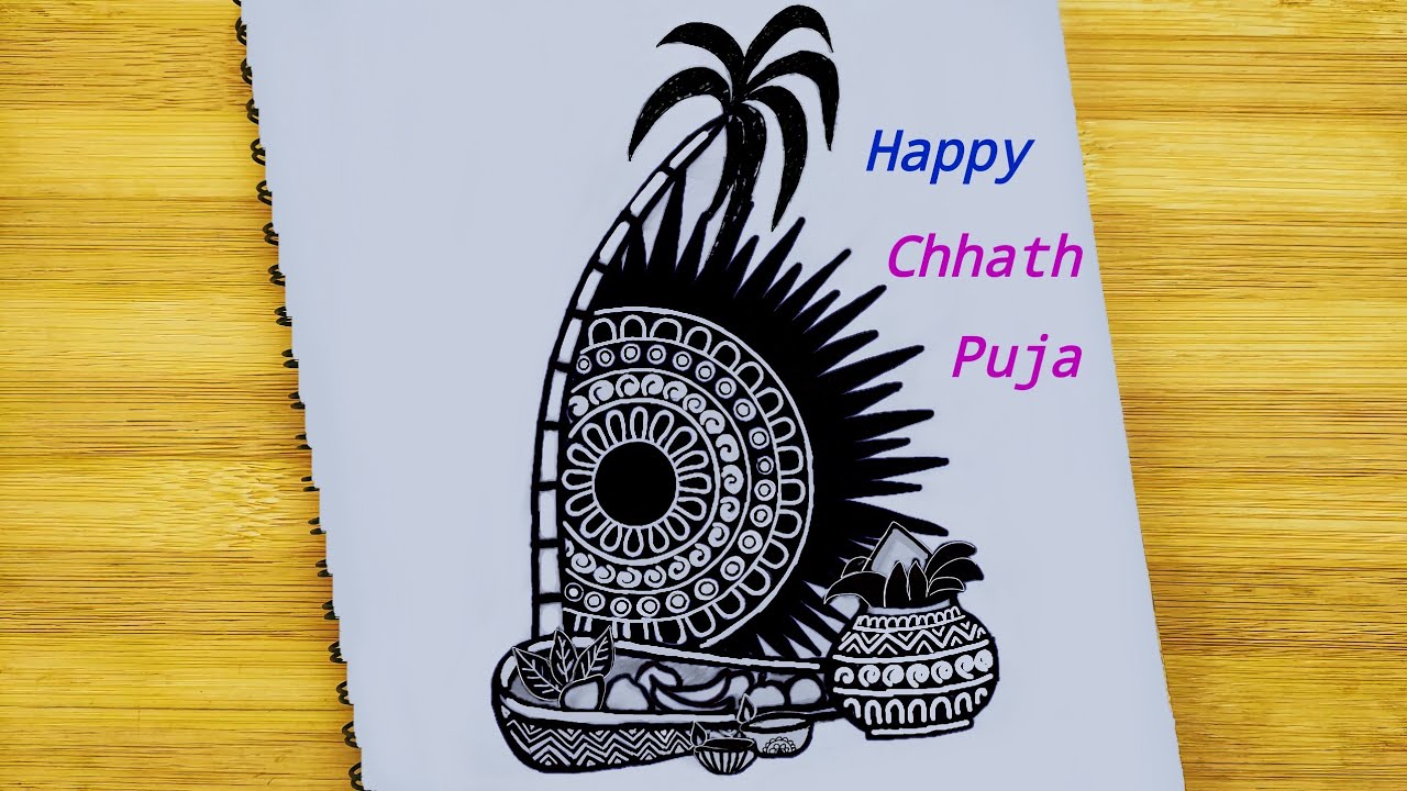 How to draw Mandala ll Mandala Art ll Chhat Puja Drawing - YouTube