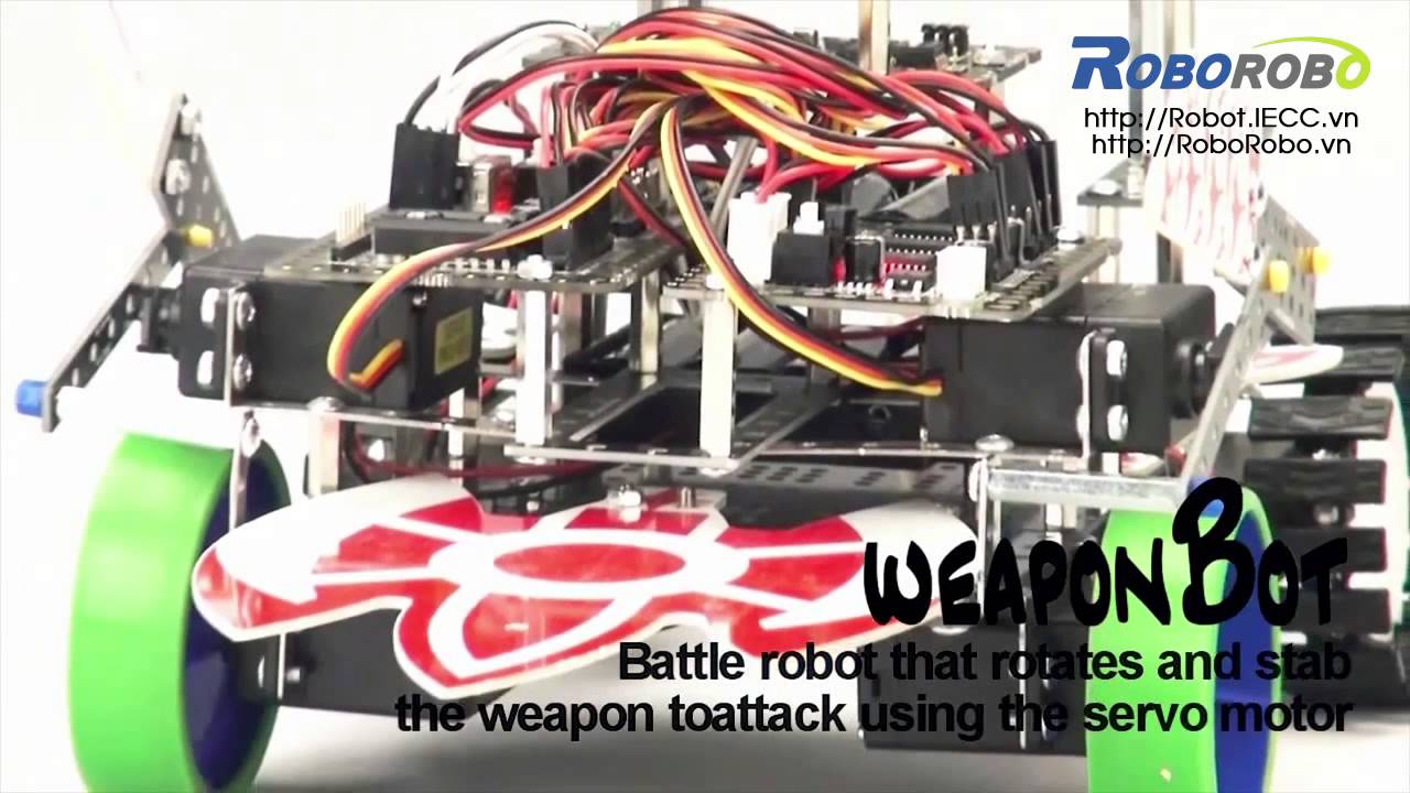 [RoboRobo Kit Level 6] WEAPON BOT - YouTube