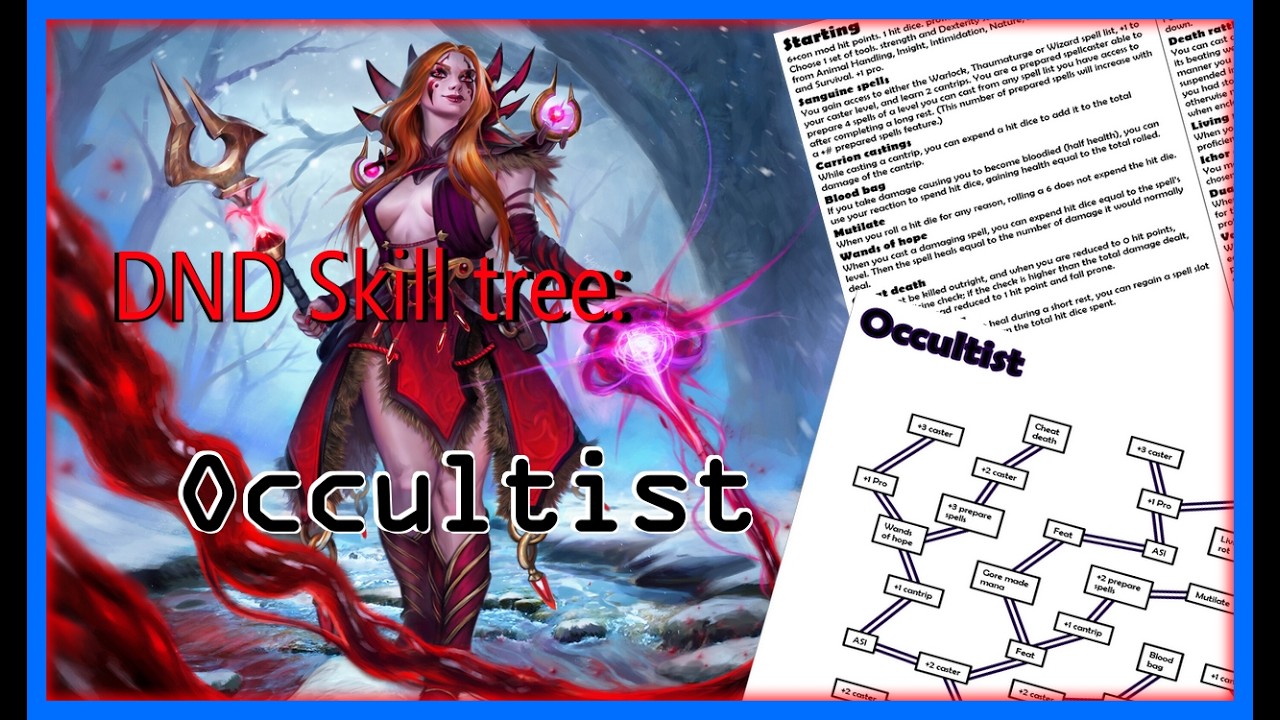 Spice up your DND spells by paying with BLOOD! (DST Occultist class ...