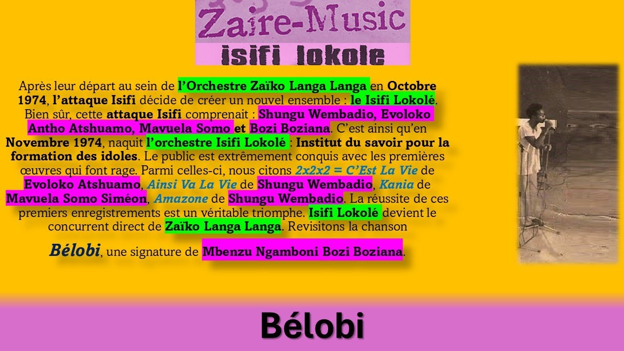 Bélobi pts 1&2 Voici L'Une Des 1ères Pièces D'Or Signé Mbenzu Bozi ...