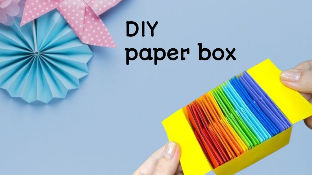 Foldable Paper Box| How to make Foldable Paper Box| Paper Craft ...