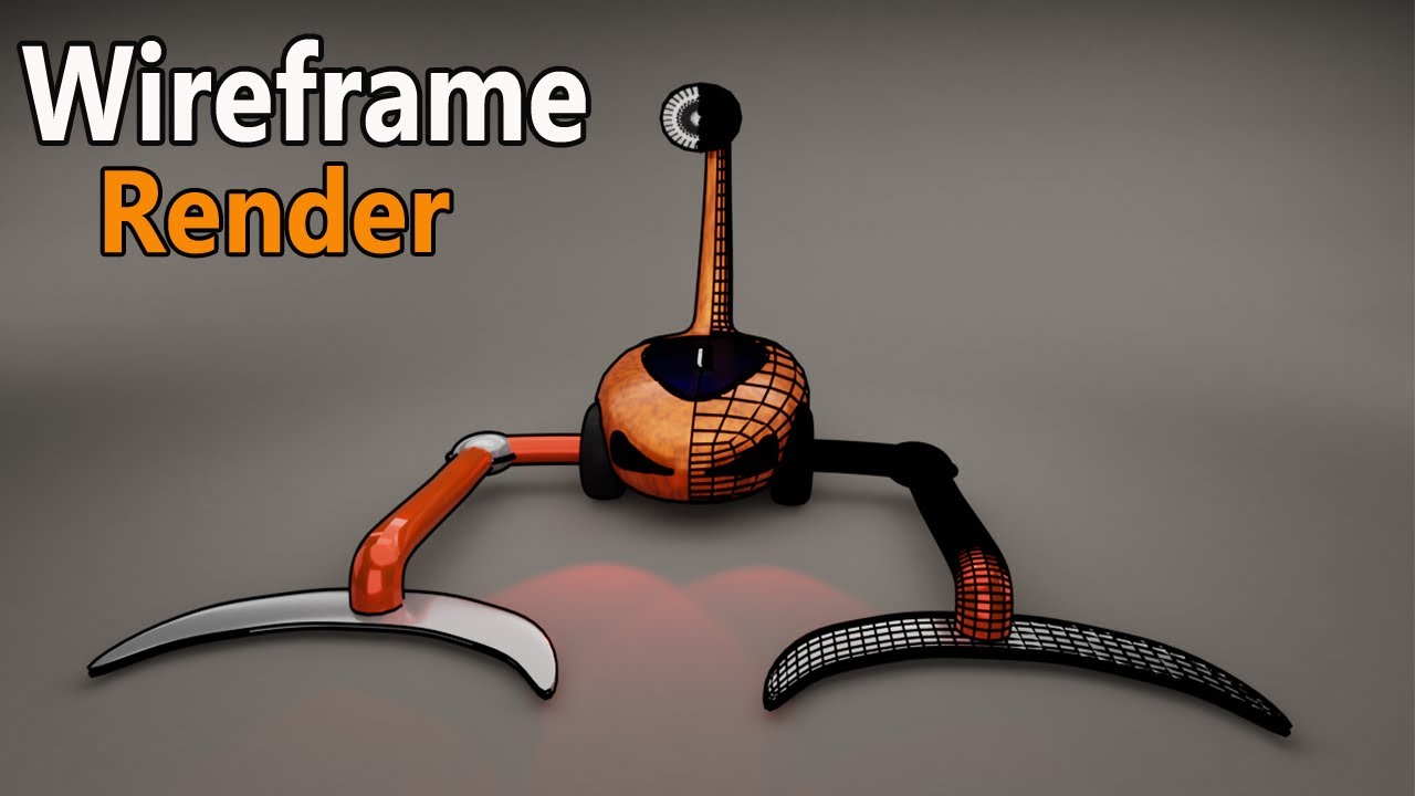 How to add a Wireframe Over Your Model in Blender - Blender Tutorial ...