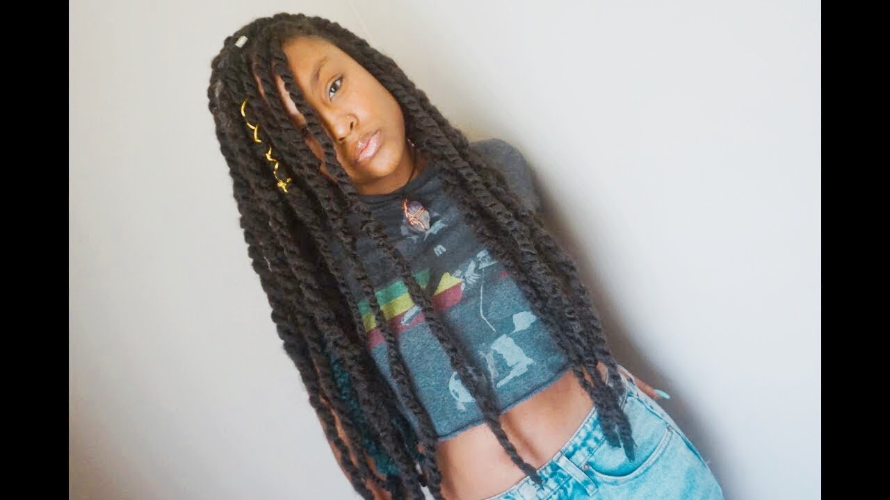 LONG CHUNKY AFRO TWISTS!! | @MEEKFRO | SUPERLINE COLLECTION AFRO KINKY ...