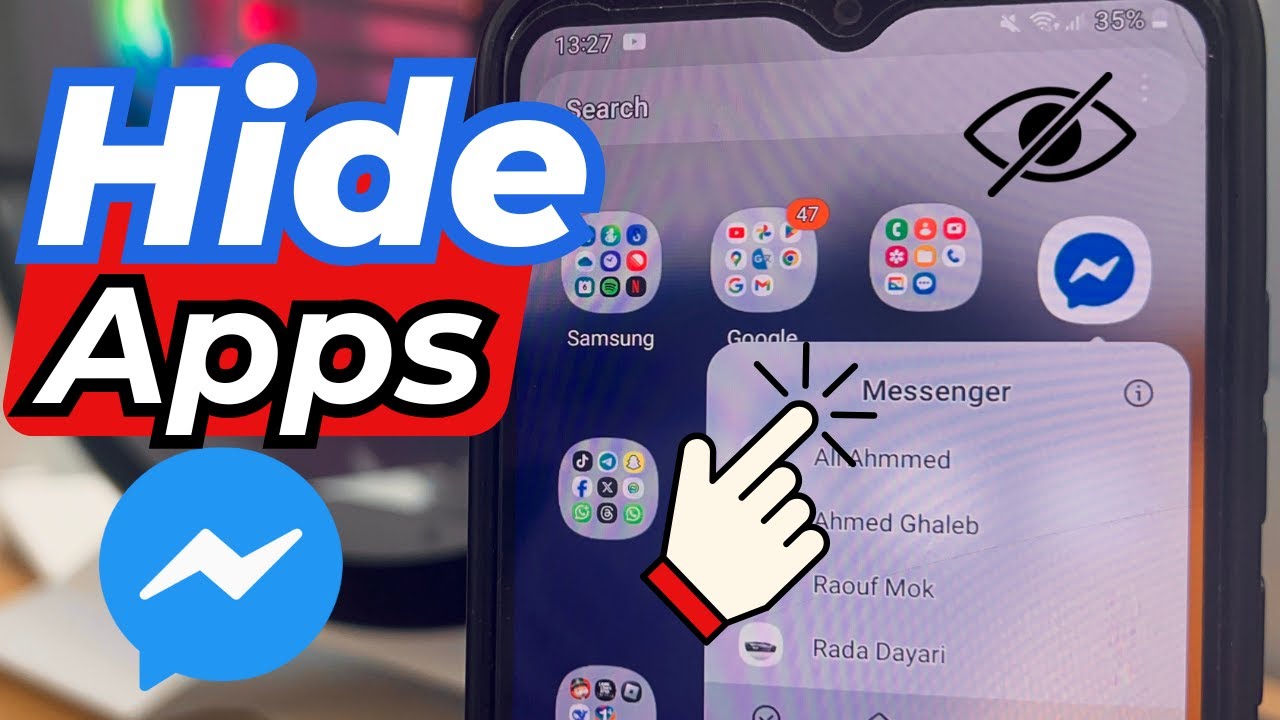 How to Hide Messenger App on Home Screen || Hide Apps on Android - YouTube