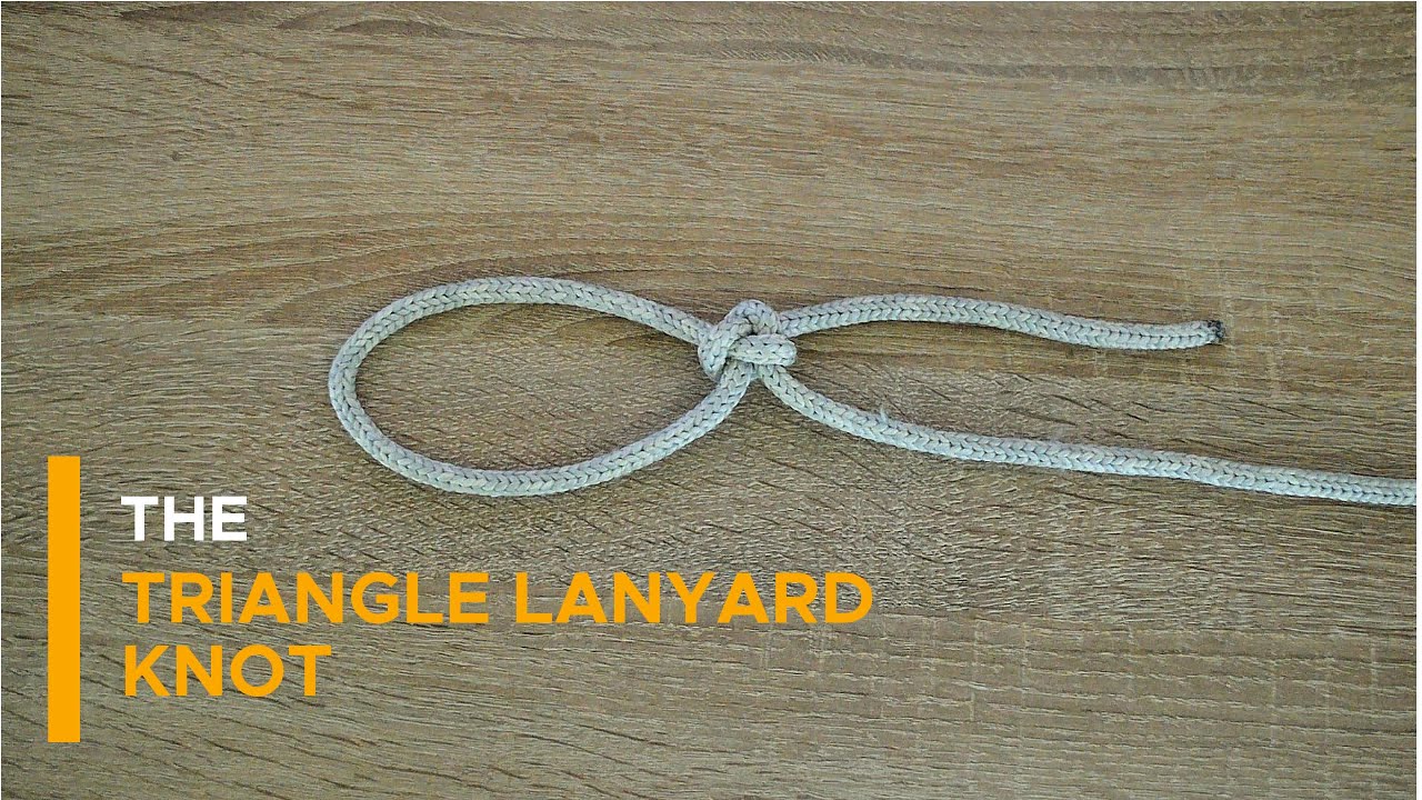 Triangle Lanyard Knot - YouTube
