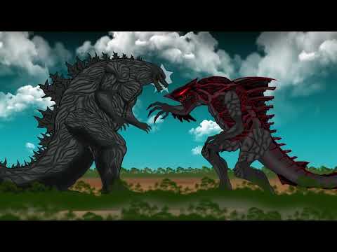 Godzilla Earth VS Shark Thorn Godzilla