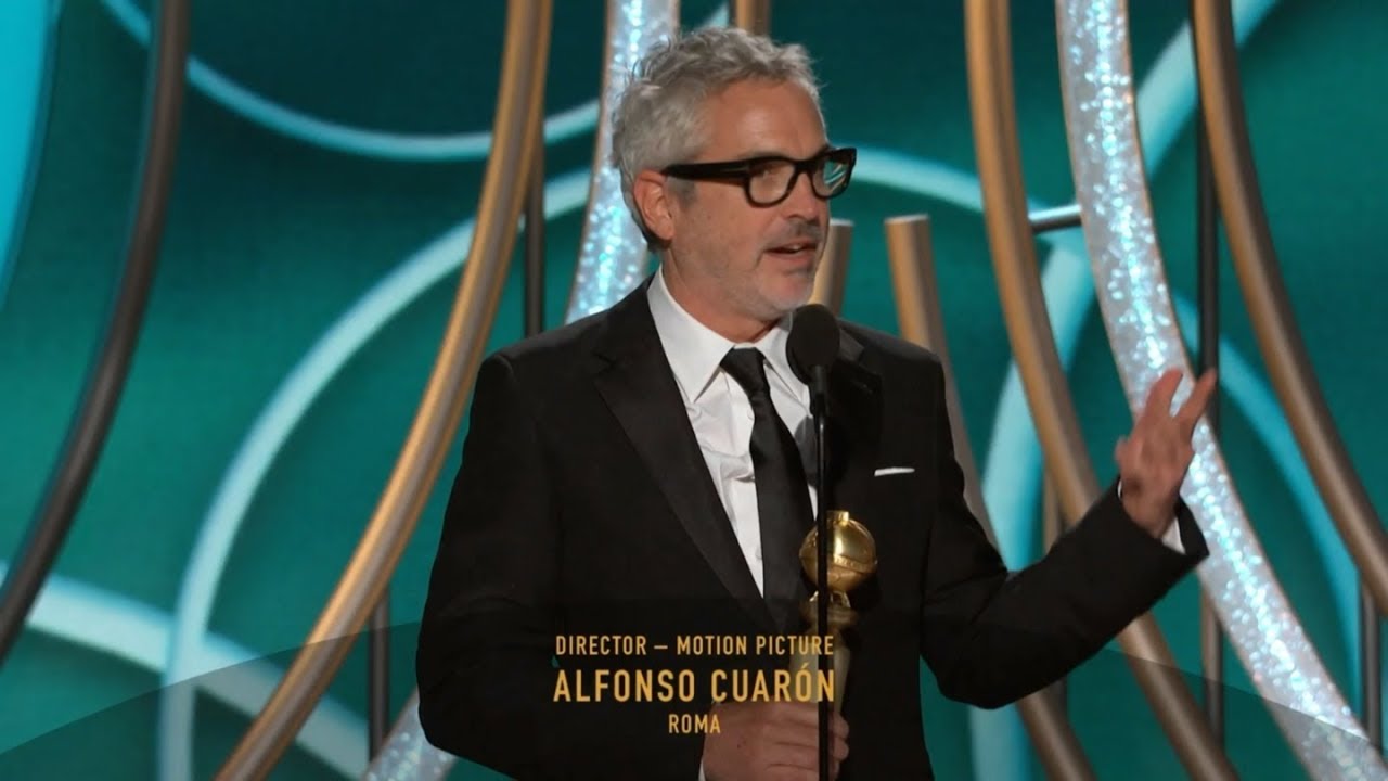 [HD] Alfonso Cuarón Wins Best Director | 2019 Golden Globes - YouTube