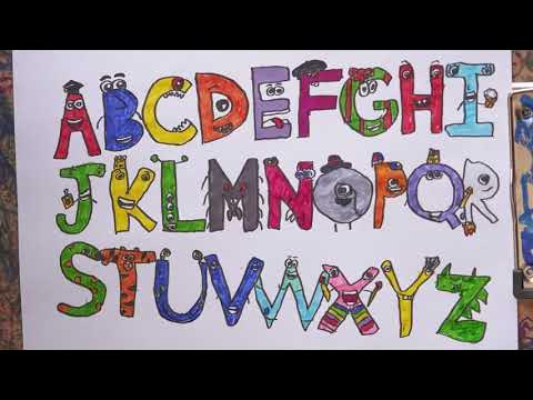 Colorear letras del alfabeto personificadas - Coloring personified ...