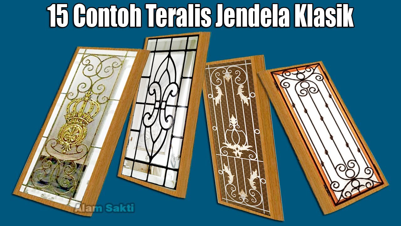 15 Contoh Desain Teralis Jendela Klasik Besi Tempa - YouTube
