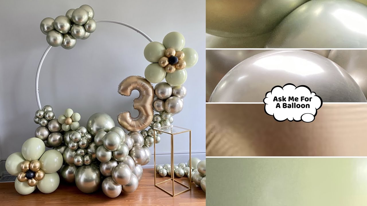 Birthday Balloon Hoop Decoration - YouTube