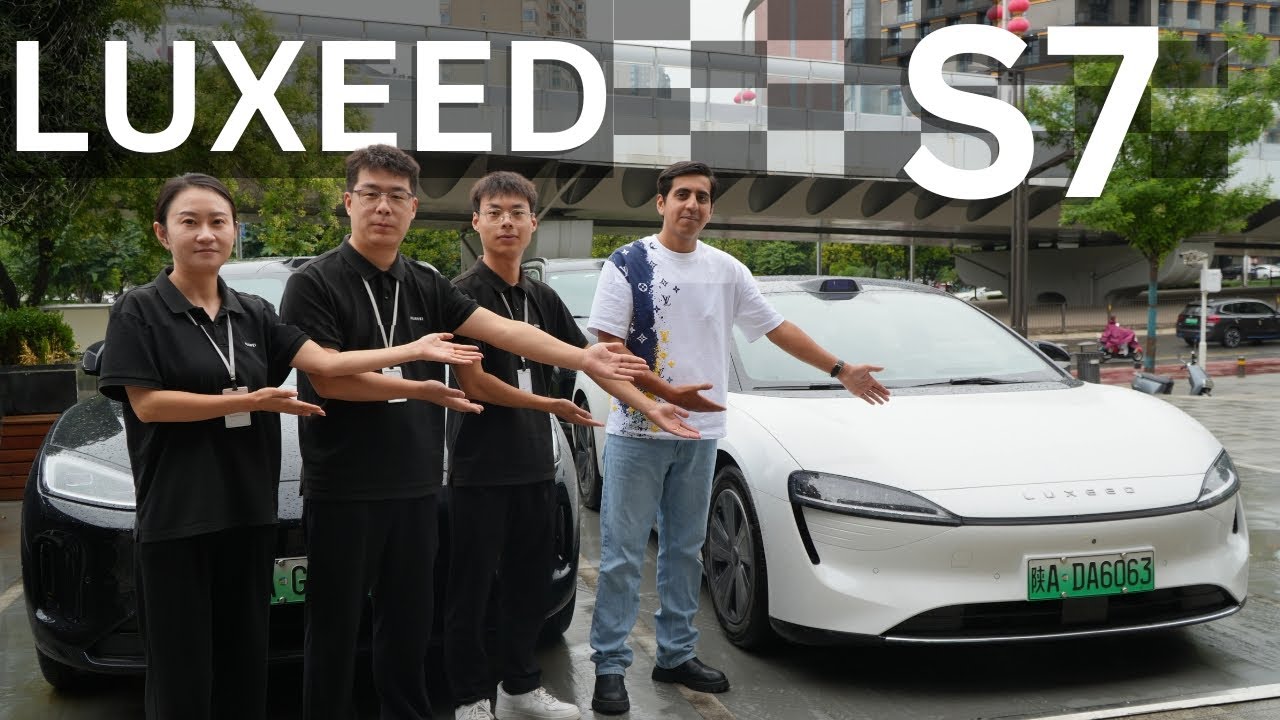 Exclusive Look: New Huawei Electric Sedan 'Luxeed S7' - YouTube