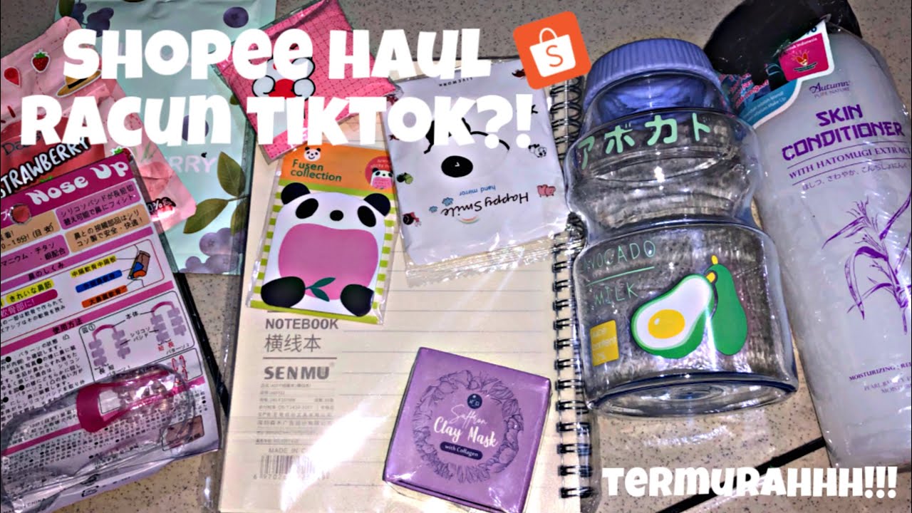 SHOPEE HAUL | random stuff | cutieee | indonesia | TERMURAH?! - YouTube