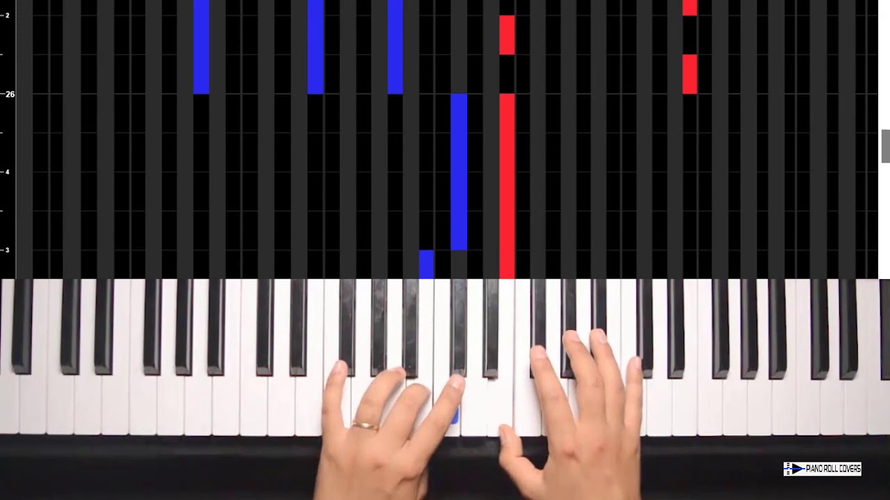 How to play "In My Place" - Coldplay (Vertical Piano Roll Cover) - YouTube