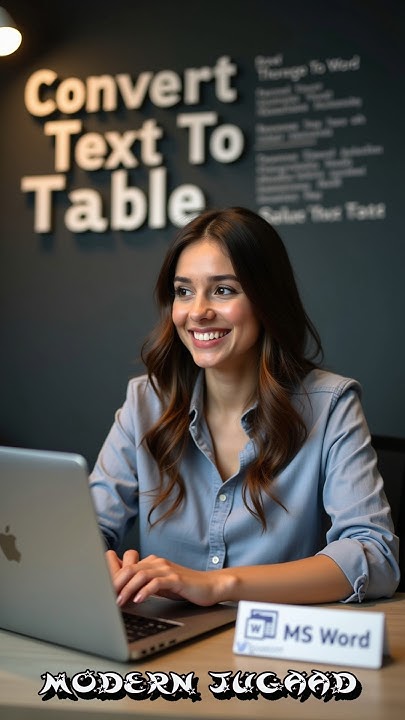 Convert Text to Table in MS WORD - YouTube