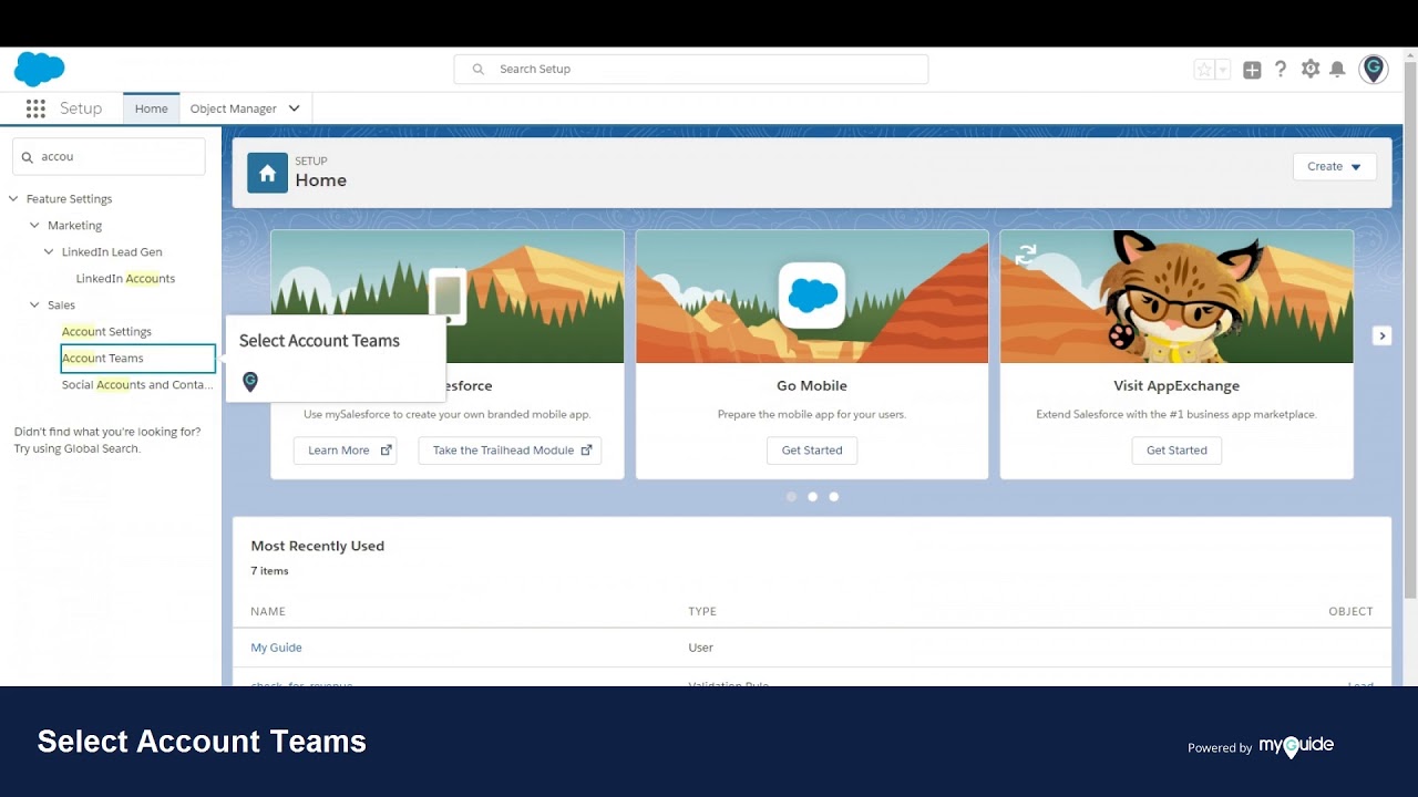How to Enable Account Teams in Salesforce Lightning - YouTube
