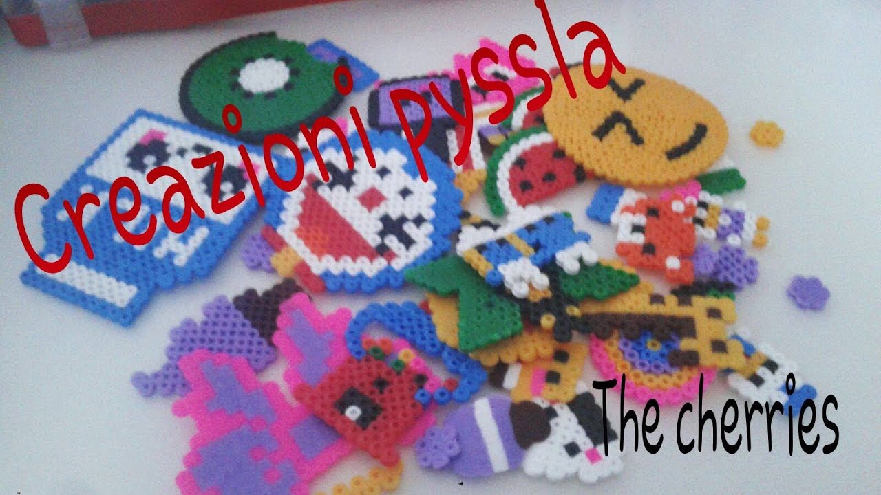 Le nostre creazioni in pyssla | The Cherries | - YouTube
