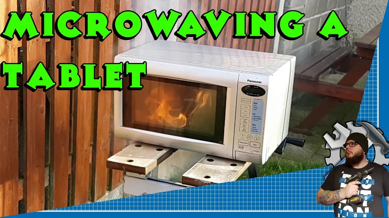 Microwaving a tablet to see what happens - YouTube