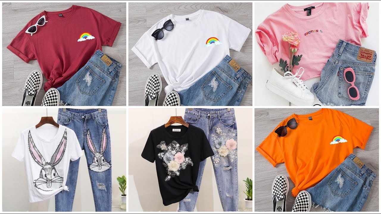 Girls Jeans Top Designs| Jeans Top Collection For Girls| Girls Jeans ...