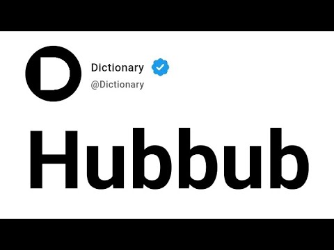 Hubbub Meaning In English - YouTube