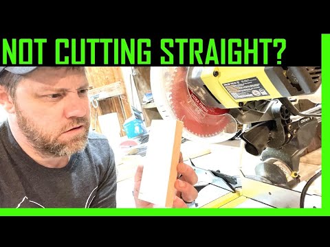 Ryobi Miter Saw Not Cutting Straight - Miter Saw Calibration - Ryobi miter saw 7 1/4 - YouTube