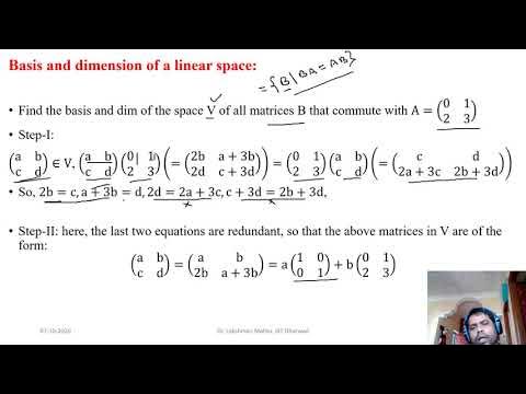 MA 202 L23 Subspaces and linear transformations - YouTube