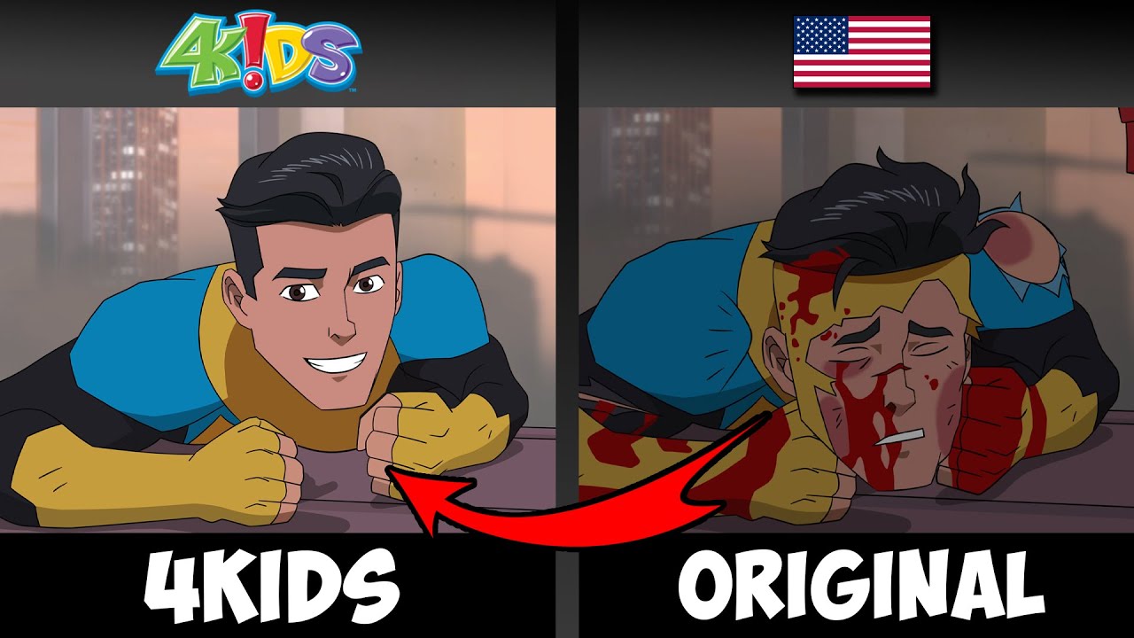 New 4kids Censorship in Invincible - YouTube