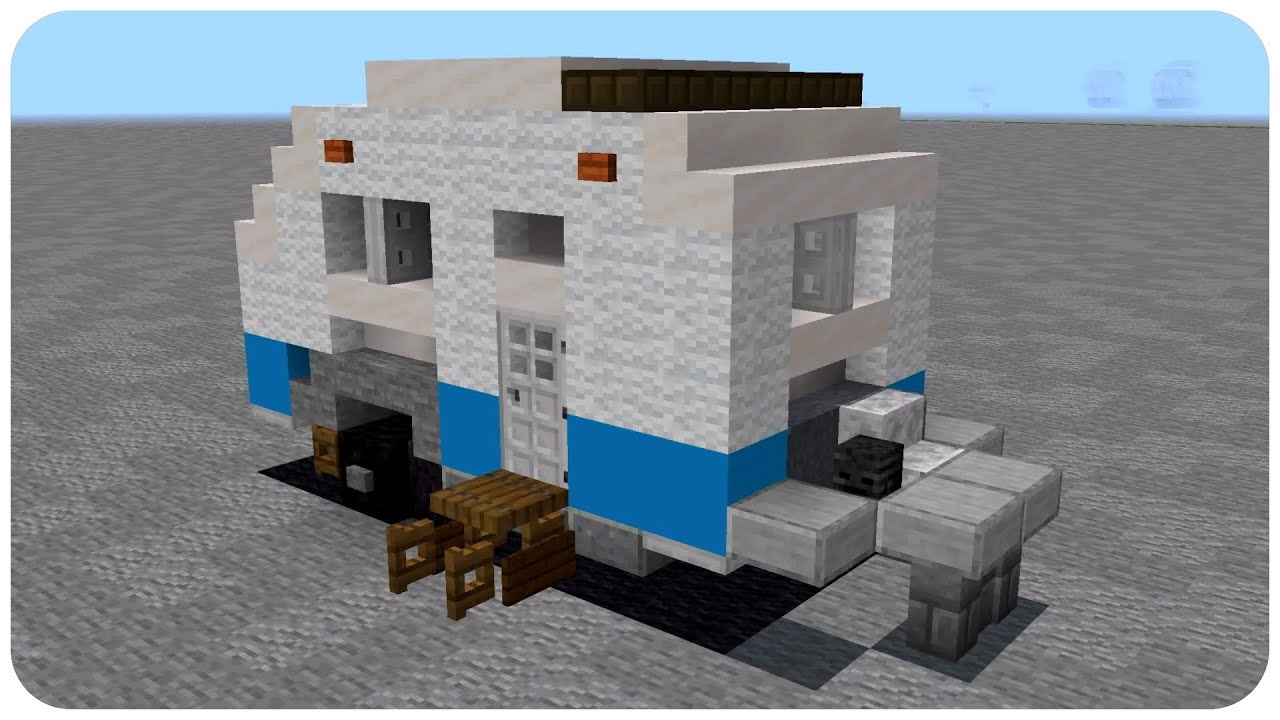 Minecraft Camping Trailer Tutorial - YouTube