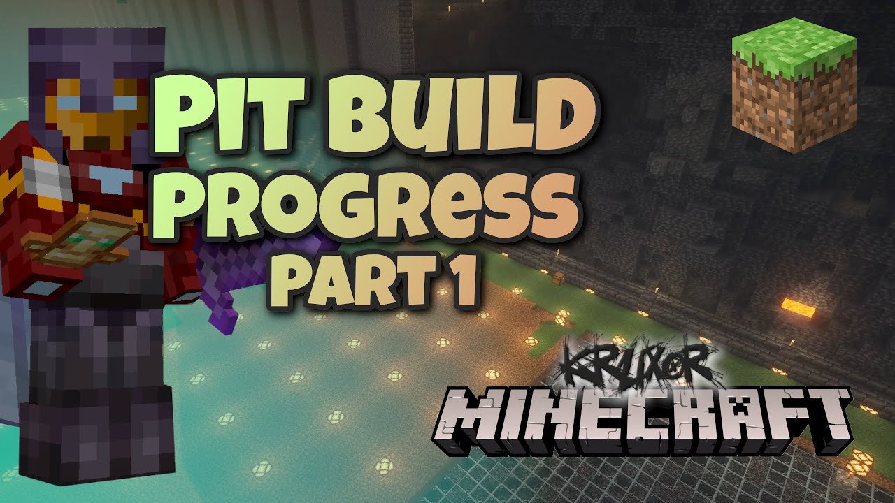 Minecraft Pit Build Progress Part 1 | Minecraft - YouTube