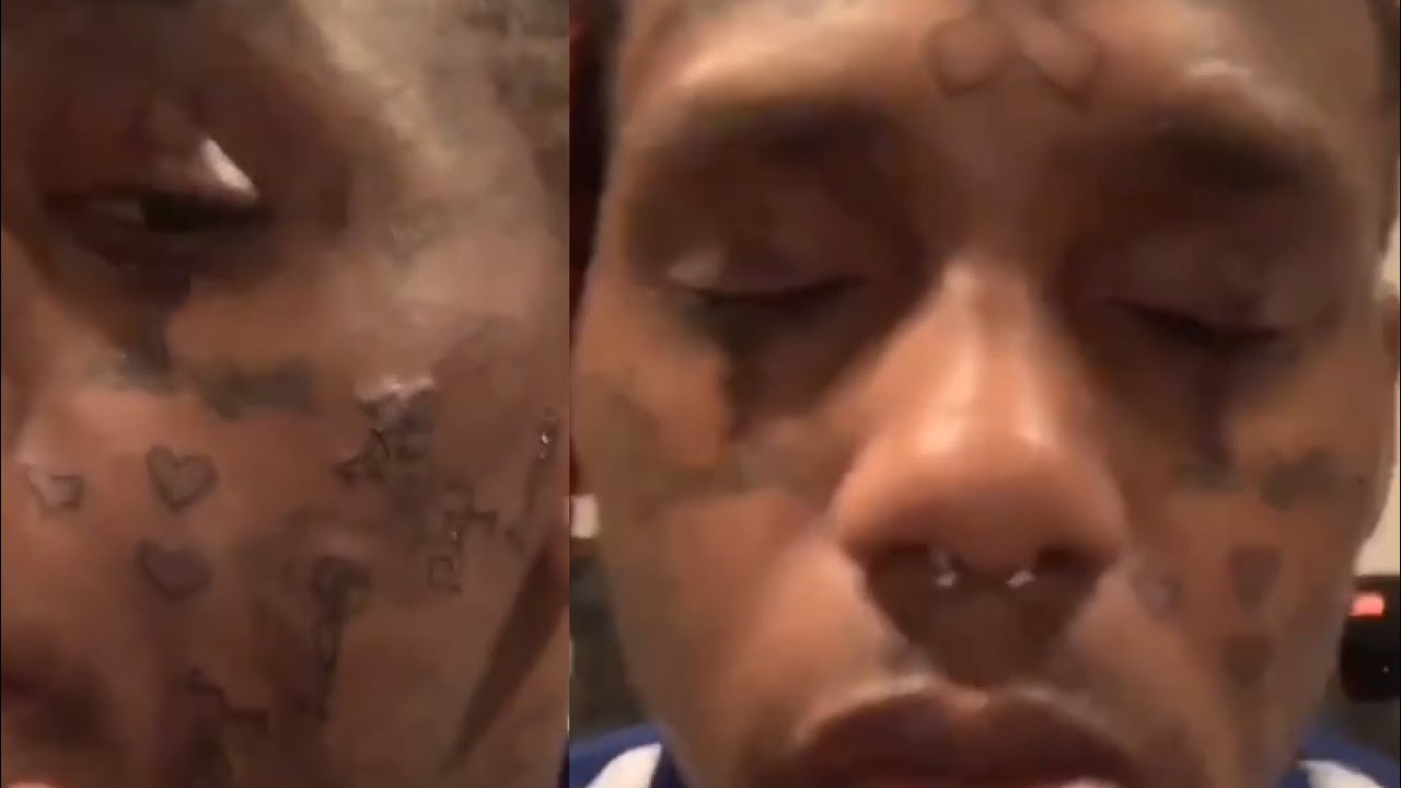 Famous Dex Gets New Face Tattoos - YouTube
