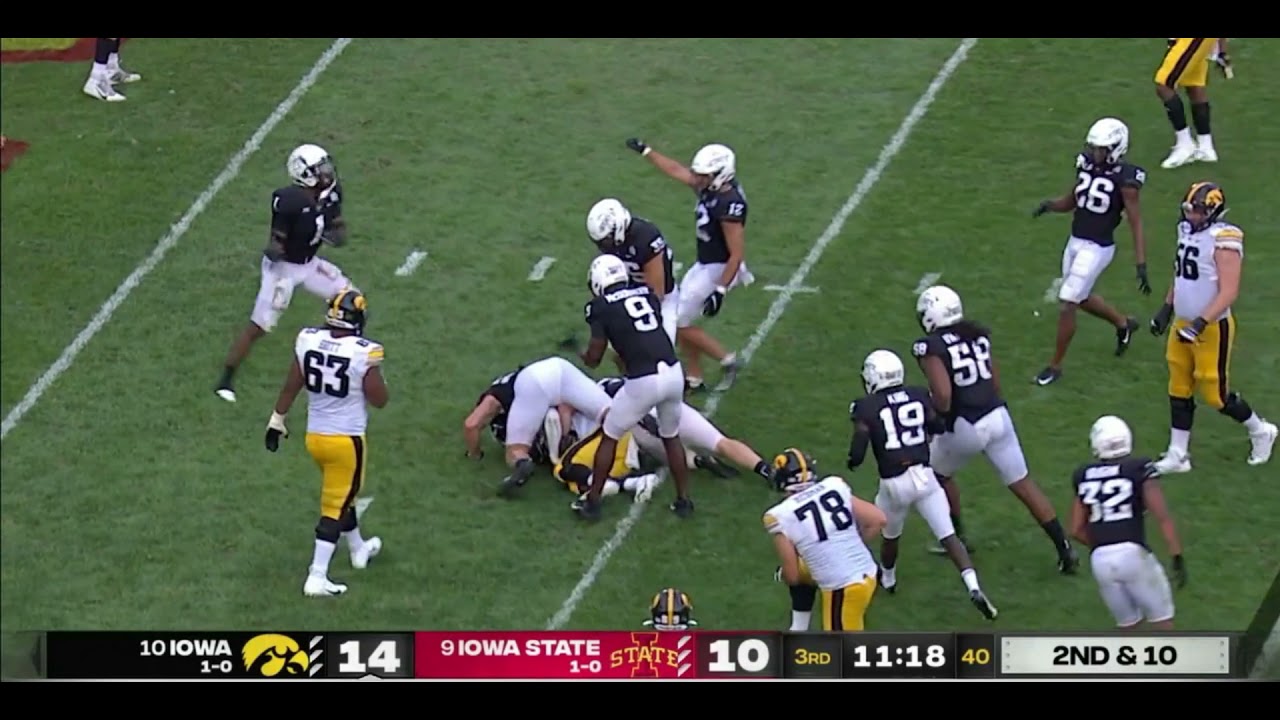 [2021] Iowa Offense vs Iowa State Defense - YouTube
