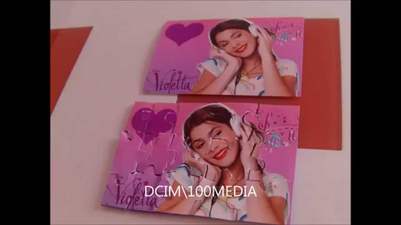 Como hacer un puzzle de Violetta - YouTube