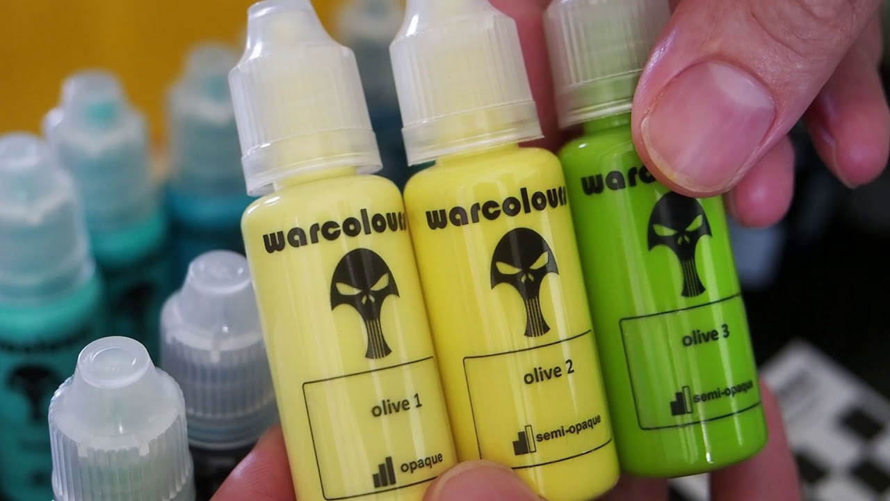 Warcolours - test de peintures - YouTube