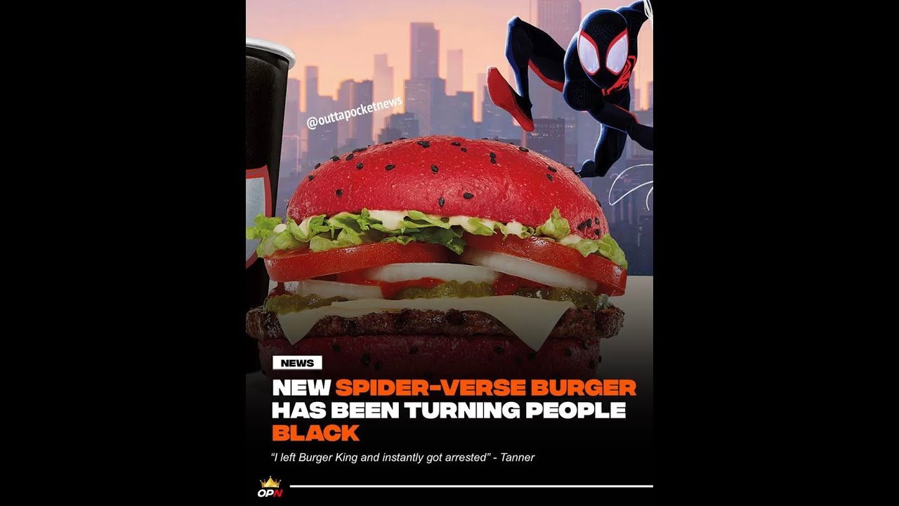 Eating the Spiderverse Burger - YouTube